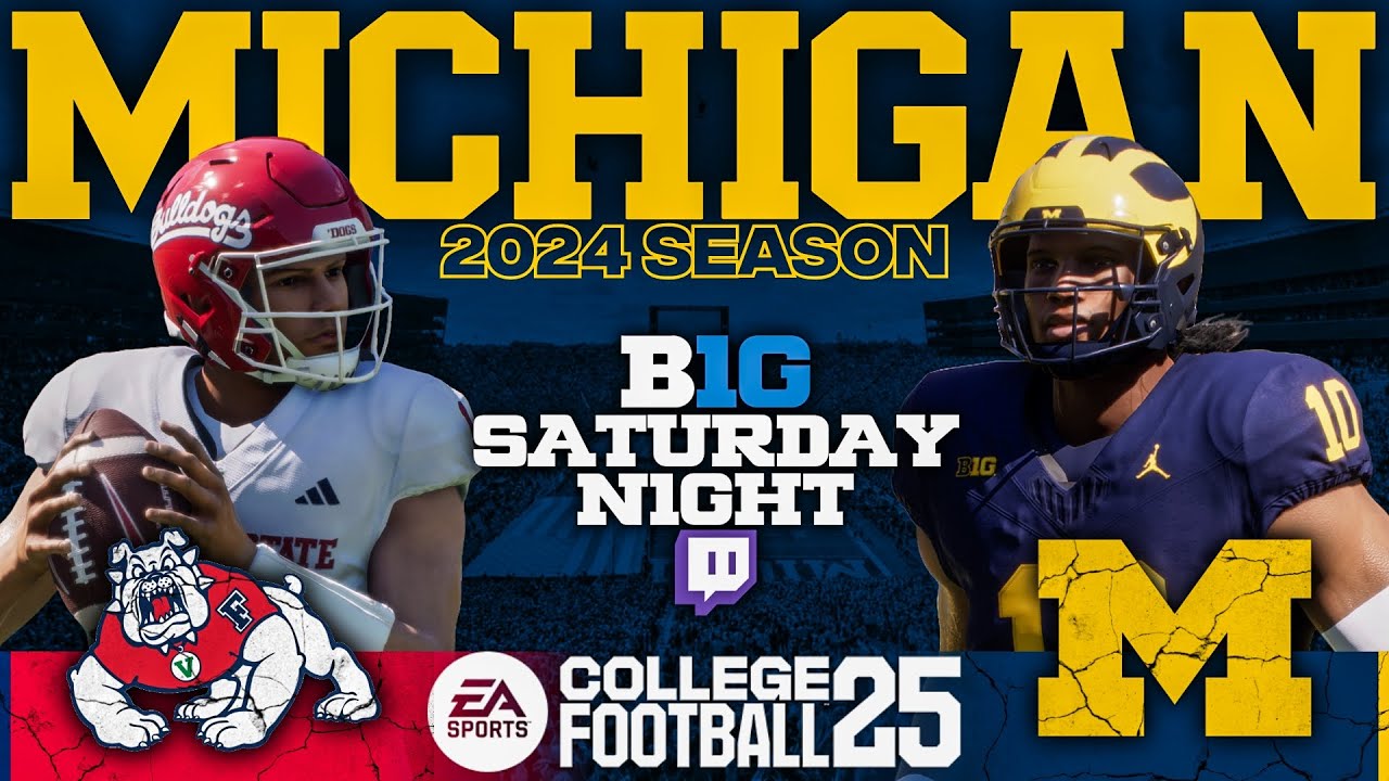 Michigan Dynasty, Finally | Fresno State @ #9 Michigan | EA Sports ...