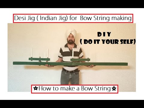 Desi Jig ( Indian Jig) for Bow String Making - YouTube