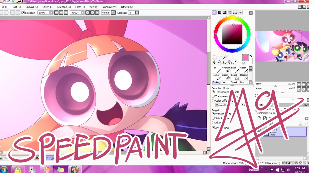 Powerpuff Girls/PPG 2016 Speedpaint - YouTube