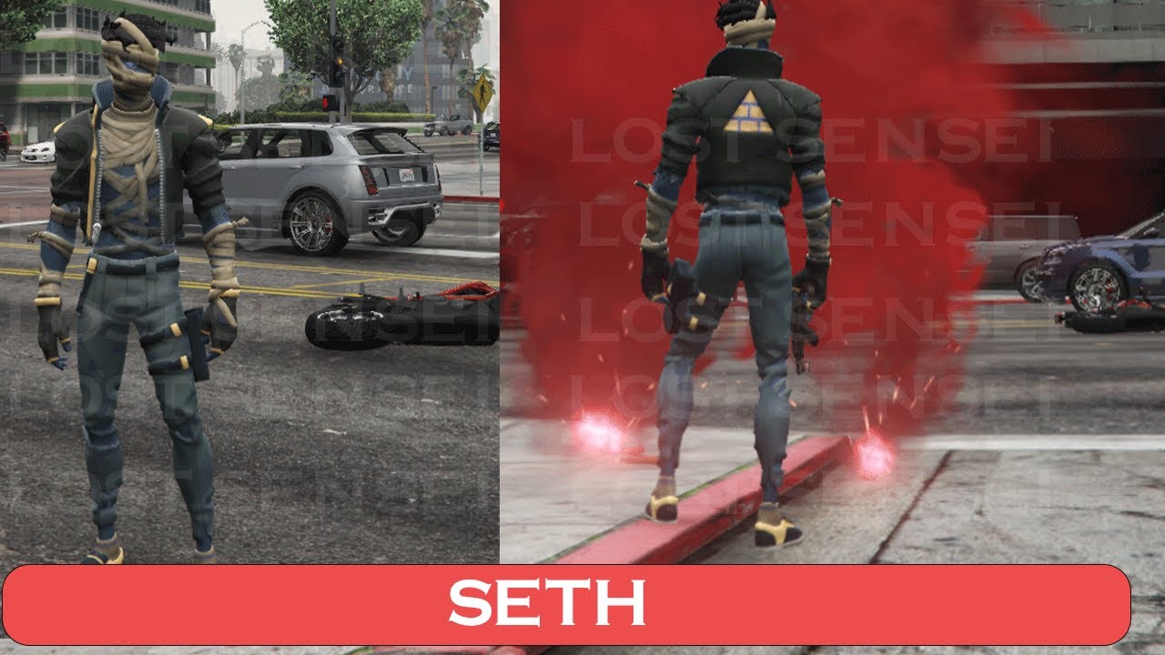 SETH FORTNITE GTA V PED / MOD - YouTube