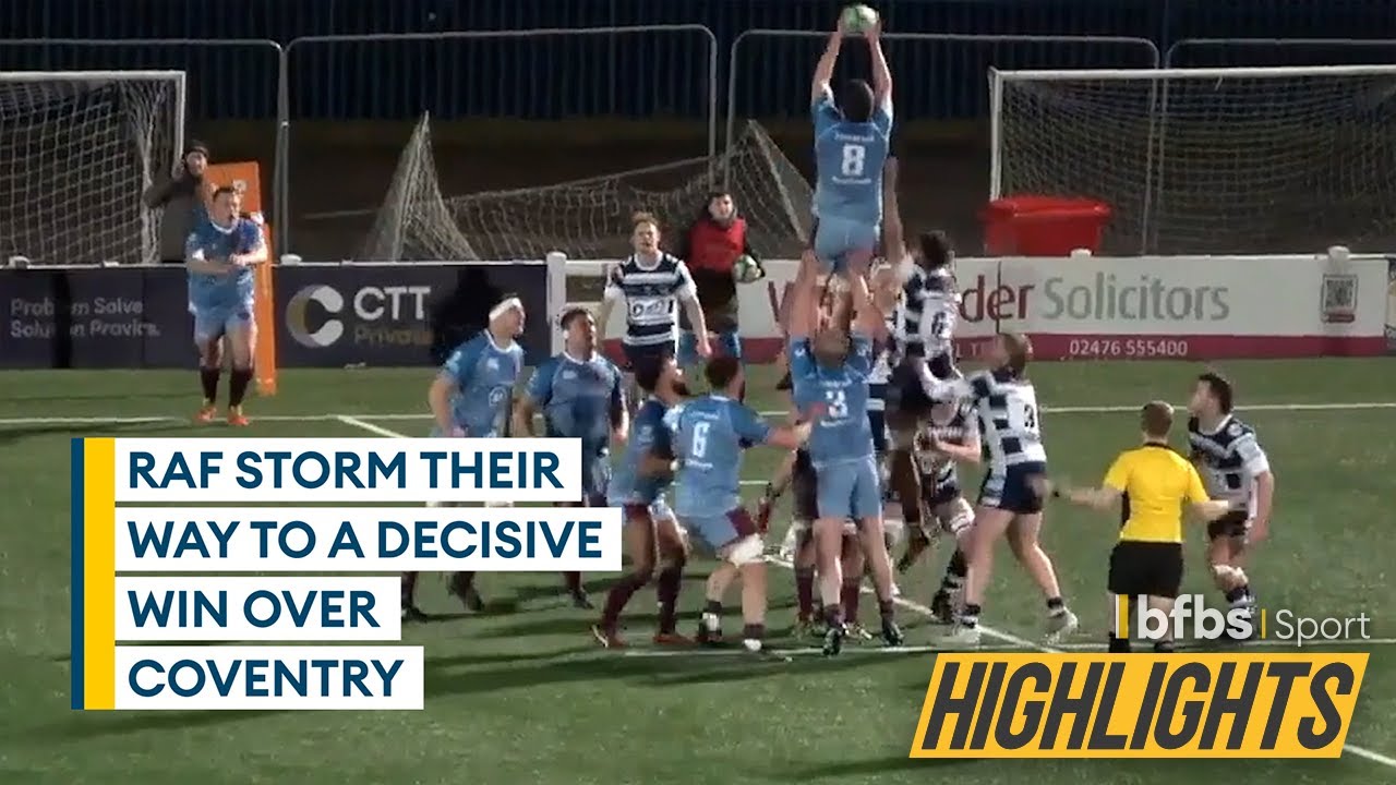 HIGHLIGHTS: Coventry Rugby 17-66 Royal Air Force Rugby Union - YouTube