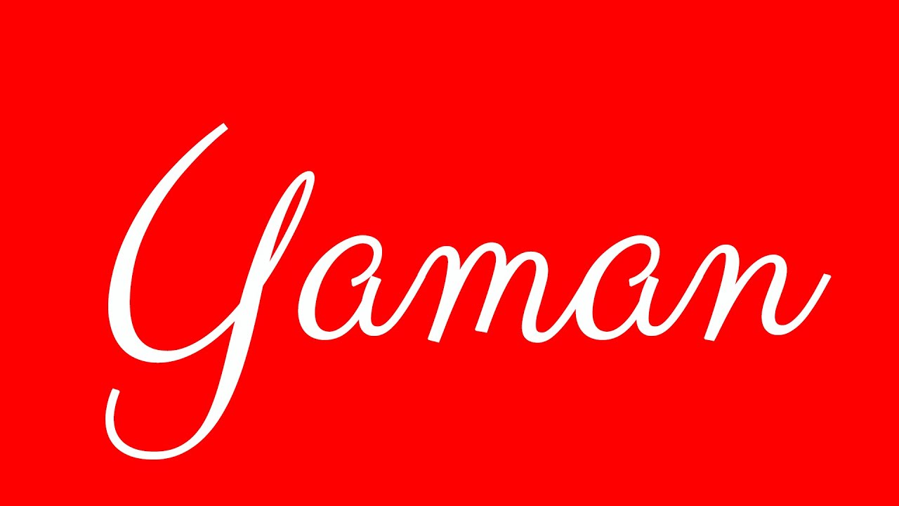 Learn how to Write the Name Yaman Signature Style in Cursive Writing ...