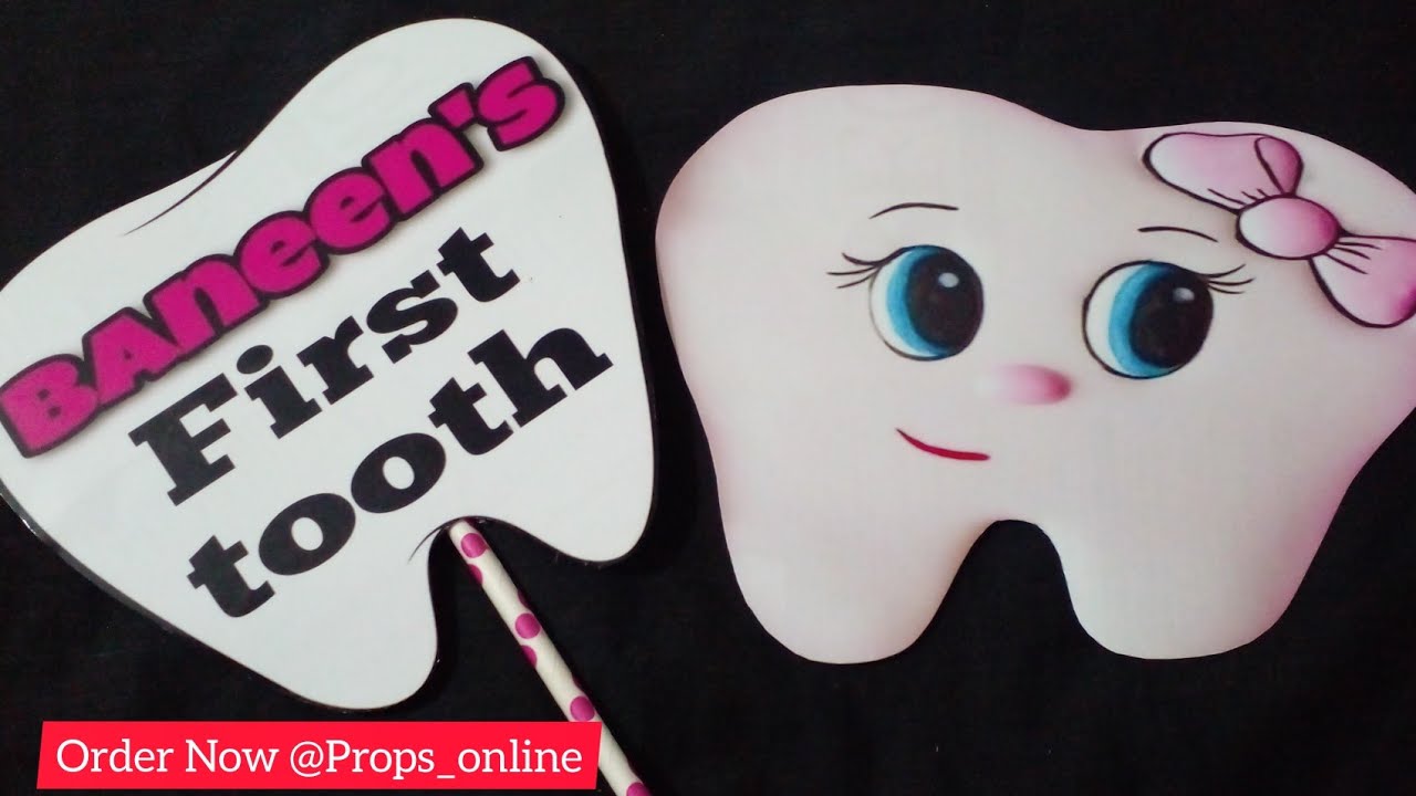 First Tooth Photoshoot props Nine month Baby Props | Props Online # ...