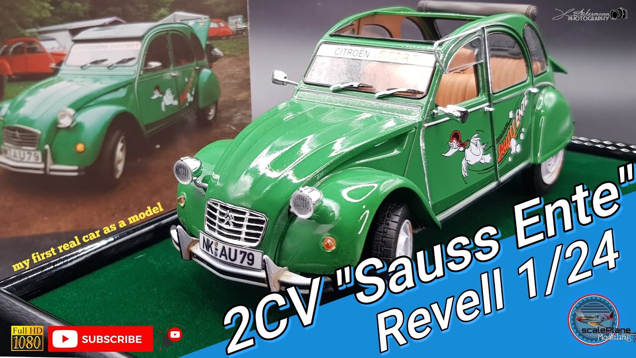 Revell Citroën 2CV 1/24 "my first real Car #plasticmodel #2cv - YouTube