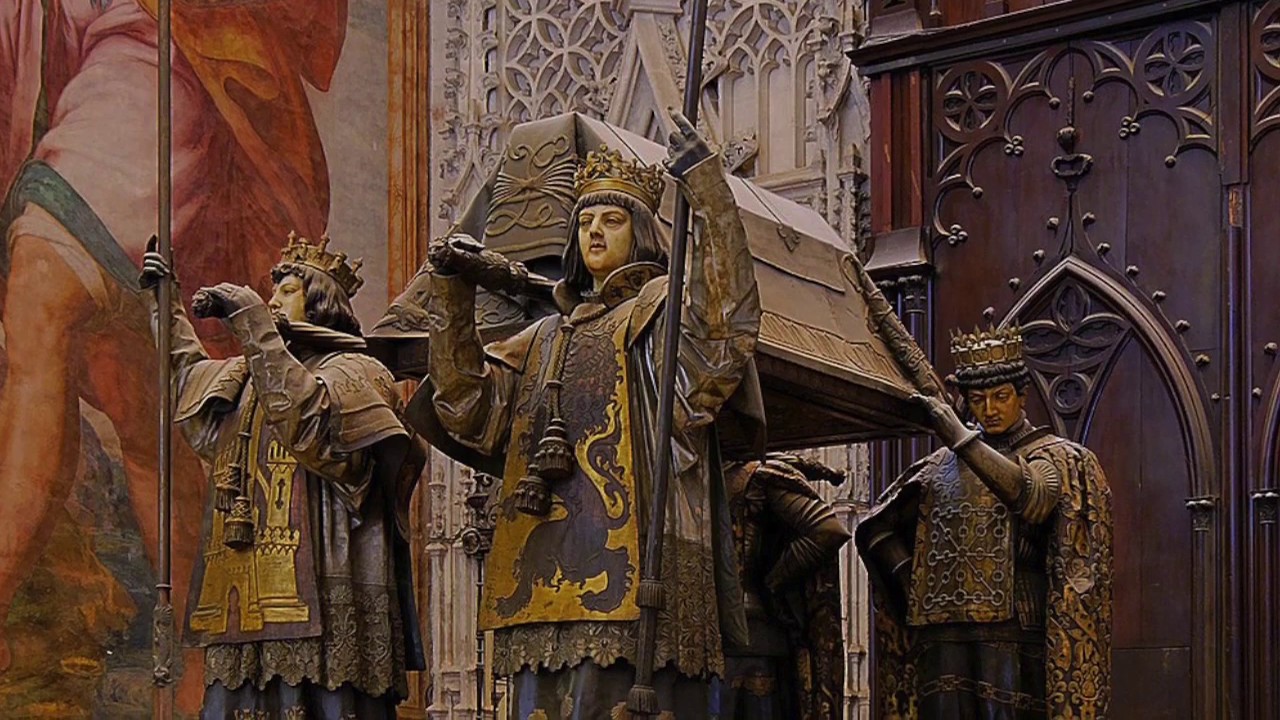SEPULCRO DE COLÓN EN LA CATEDRAL DE SEVILLA - YouTube