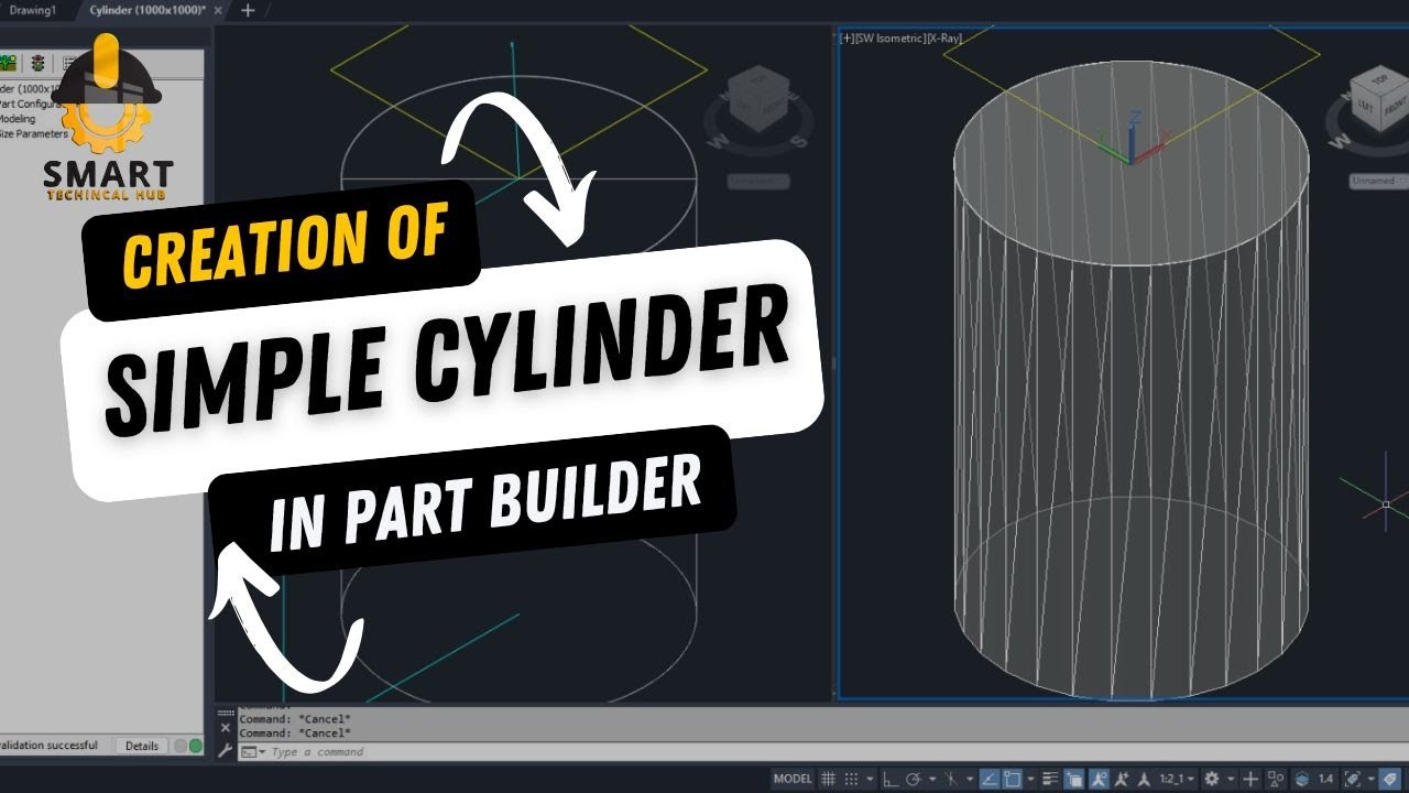 Creation of Simple Cylinder in Part Builder |Smart Technical Hub UAE ...