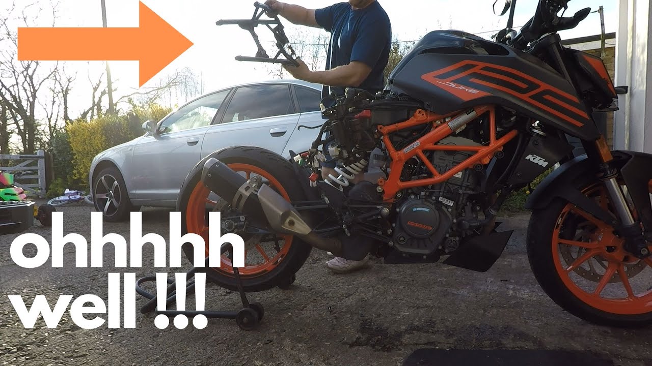 Complete Rear End Removal. KTM duke 125 !!! - YouTube