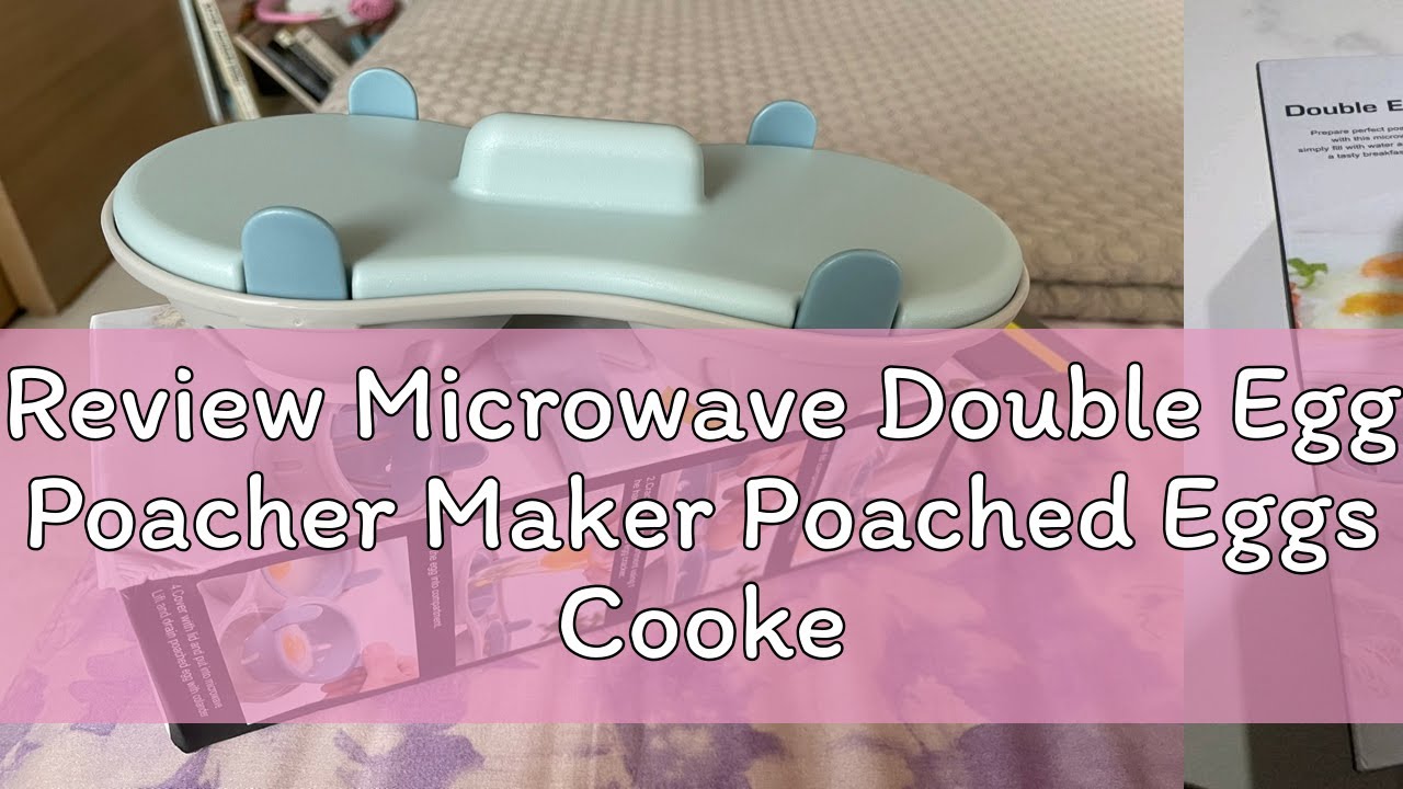 Review Microwave Double Egg Poacher Maker Poached Eggs Cooker Steamer ...