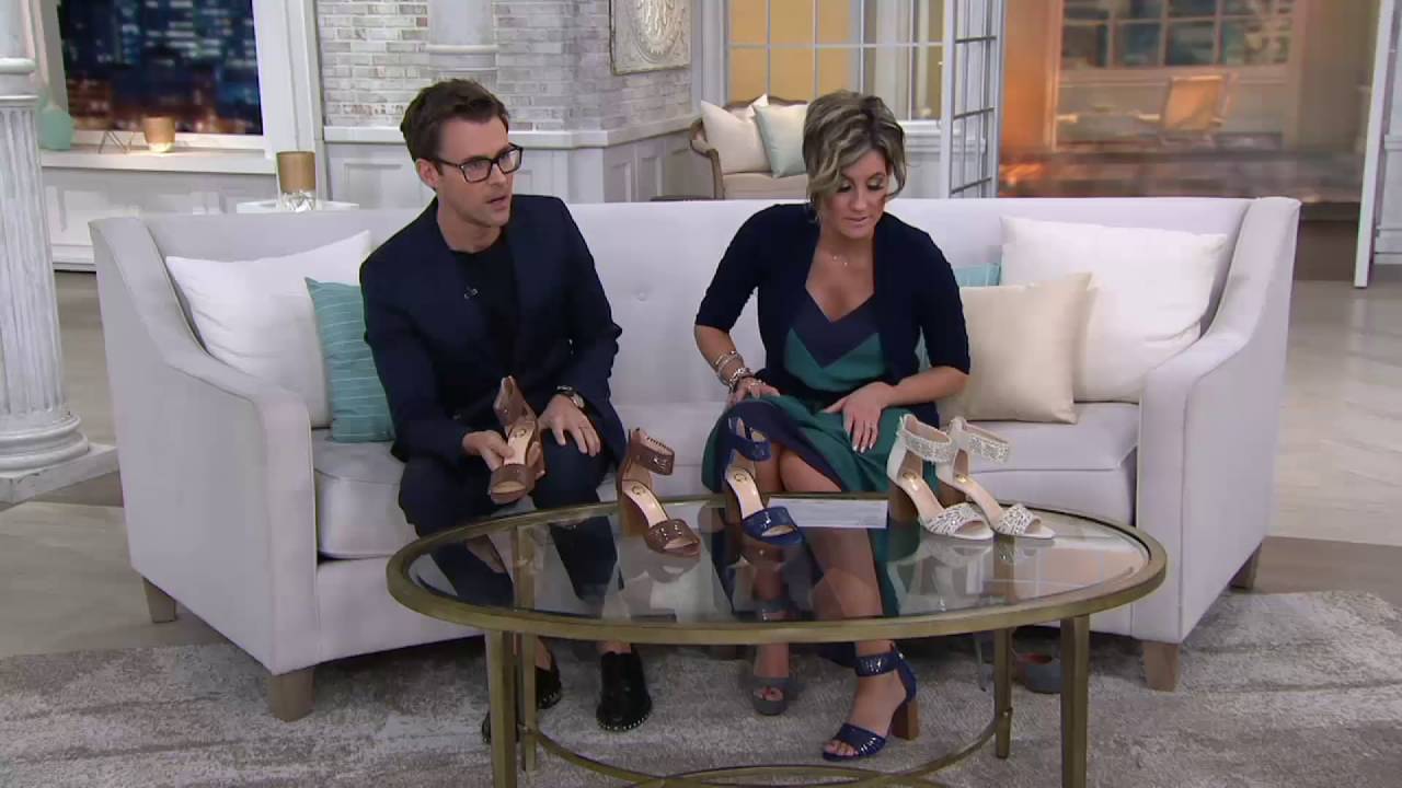 C. Wonder Leather Cutout Sandals w/ Tassels - Katie on QVC - YouTube