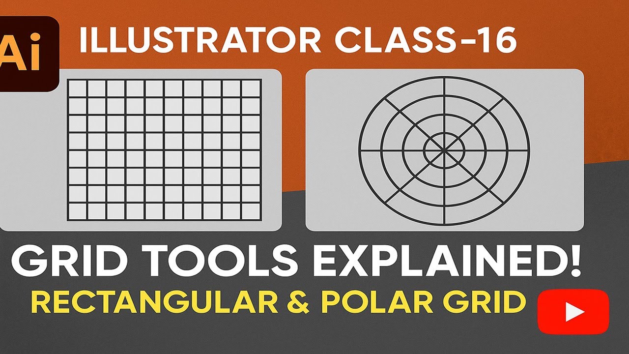 Illustrator Class-16 | Exploring the Grid Tools in Adobe Illustrator ...