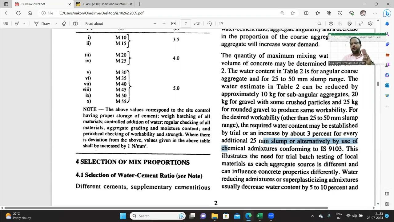 Concrete Mix Design using Excel - Part 3 - YouTube