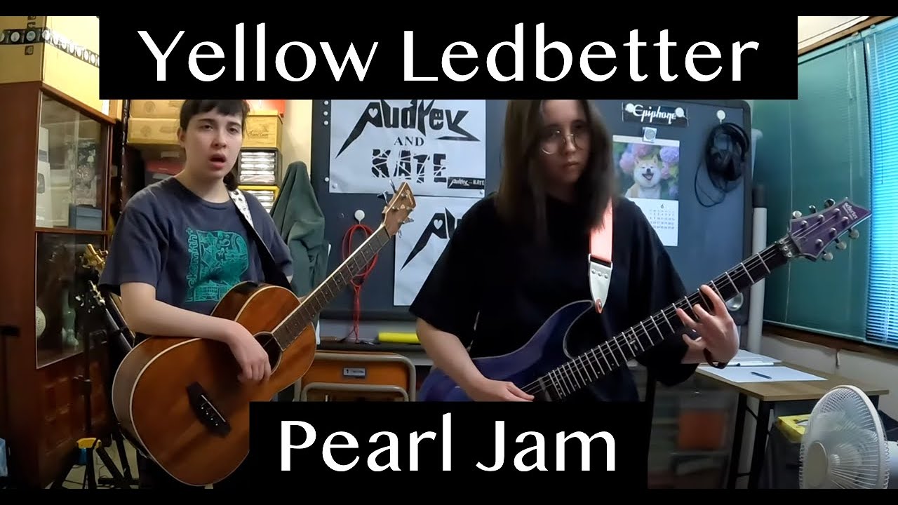 Pearl Jam - Yellow Ledbetter - guitar + lefty bass #パールジャム - YouTube
