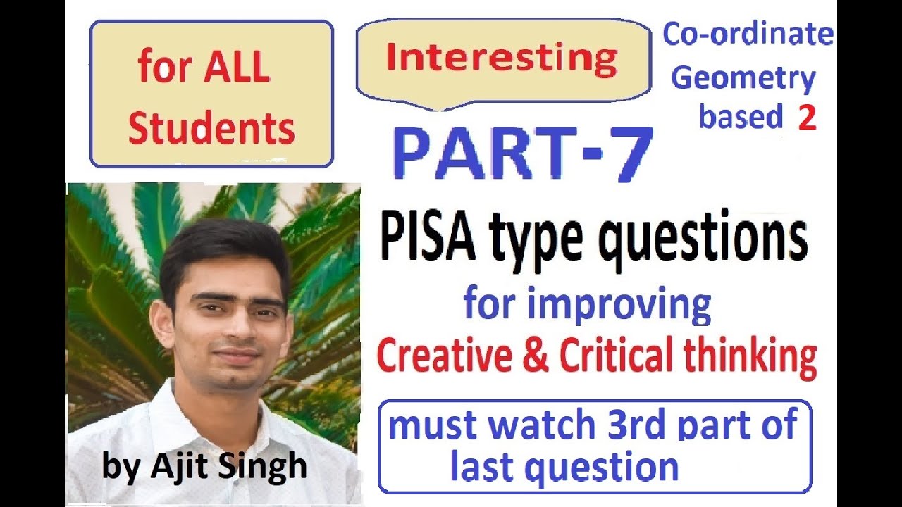 Maths | Creative and Critical thinking (CCT) items- Part 7 | PISA type ...