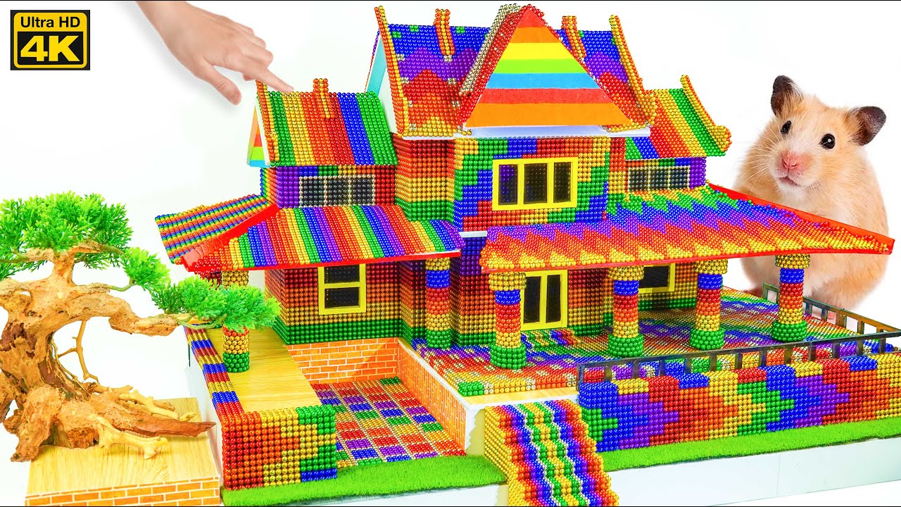 DIY - Build Mega Waterwheel Villa House Has Tree For Hamster With ...
