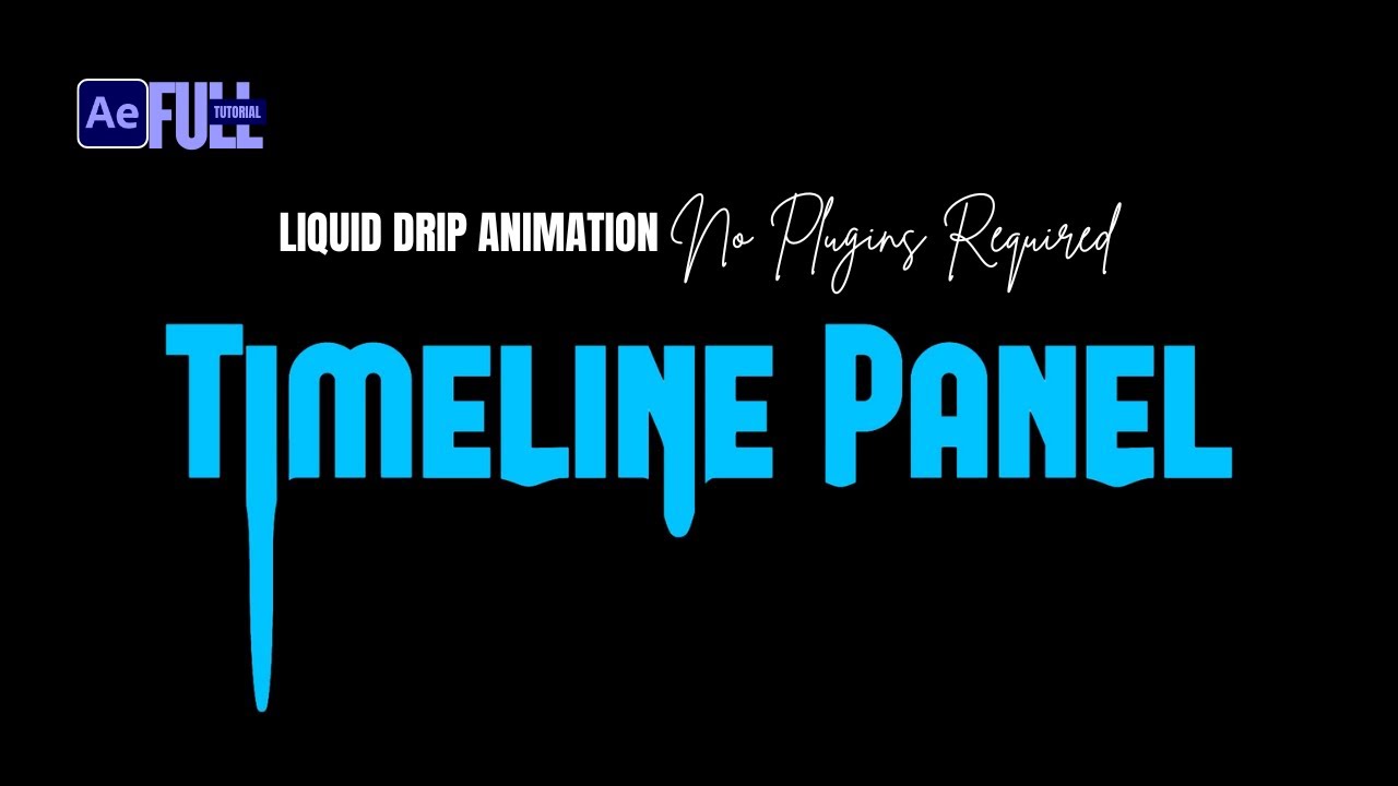 💧 Liquid Drip Animation | After Effects Tutorial | No Plugin - YouTube