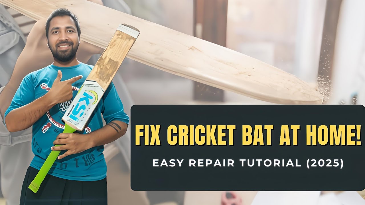 How to Repair a Cricket Bat at Home (2025) | Easy Cricket Bat Fixing ...