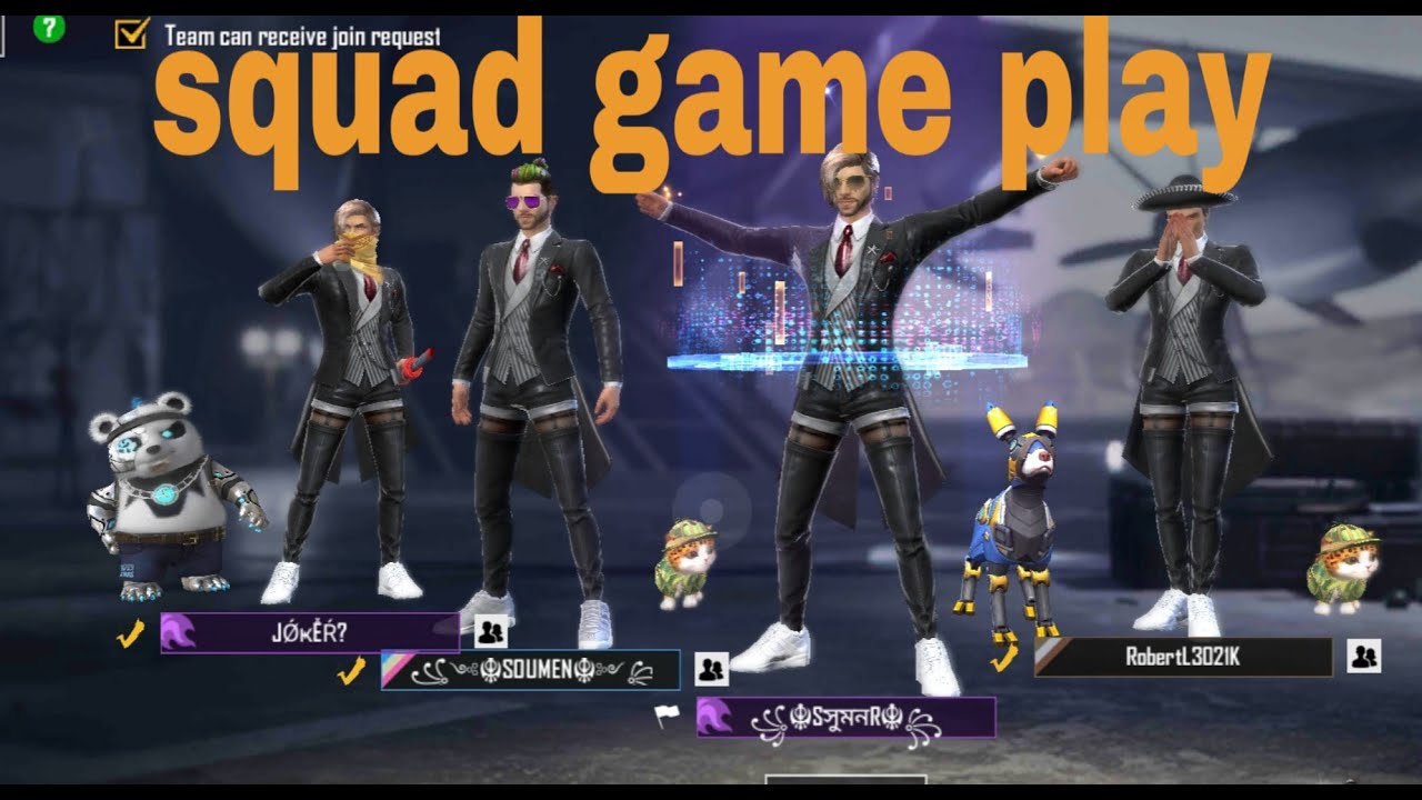 Free fire squad game play - YouTube