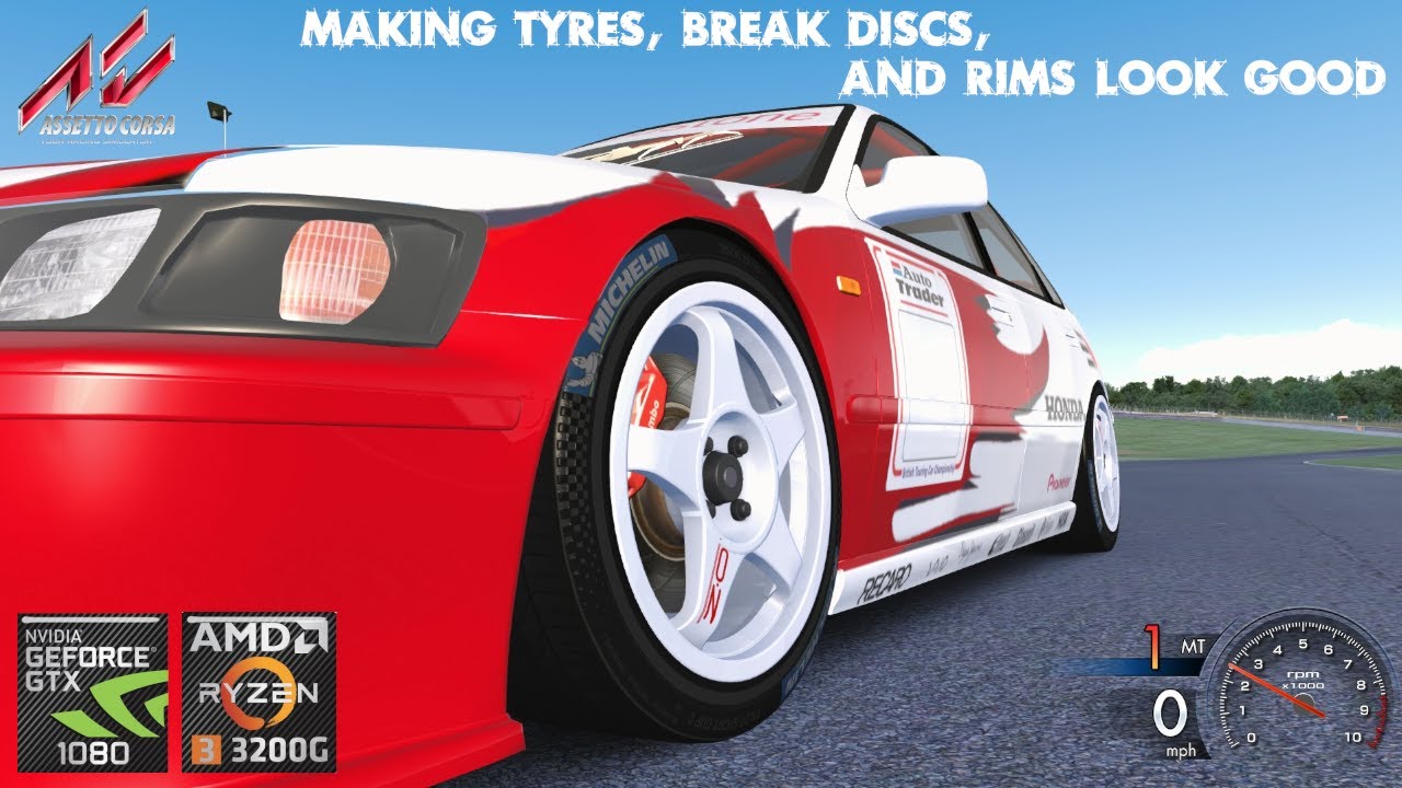 TUTORIAL - HOW TO - MAKE RL TEXTURES FOR YOUR CARS PART.2 - ASSETTO ...