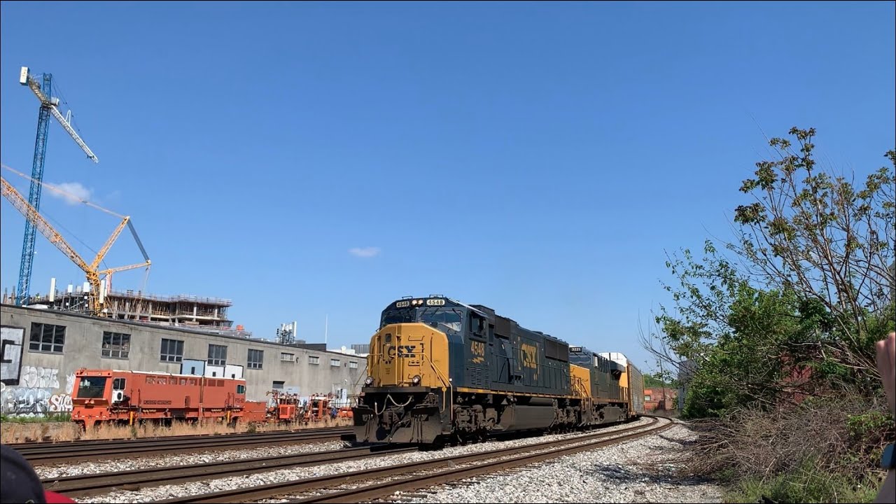 CSX 4548 Leads M587-14 Thru Atlanta, GA 4/15/2023 - YouTube