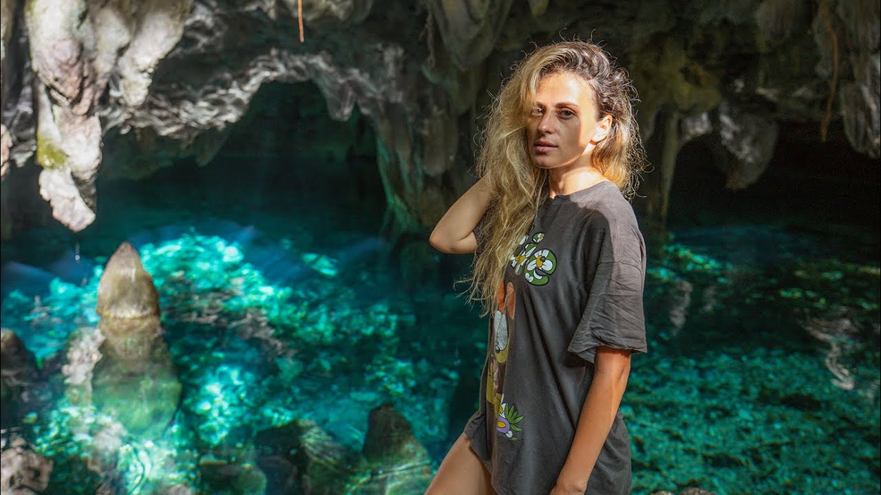 Amazing crystal clear diving caves on Kei Islands: Air Goa Hawang - YouTube