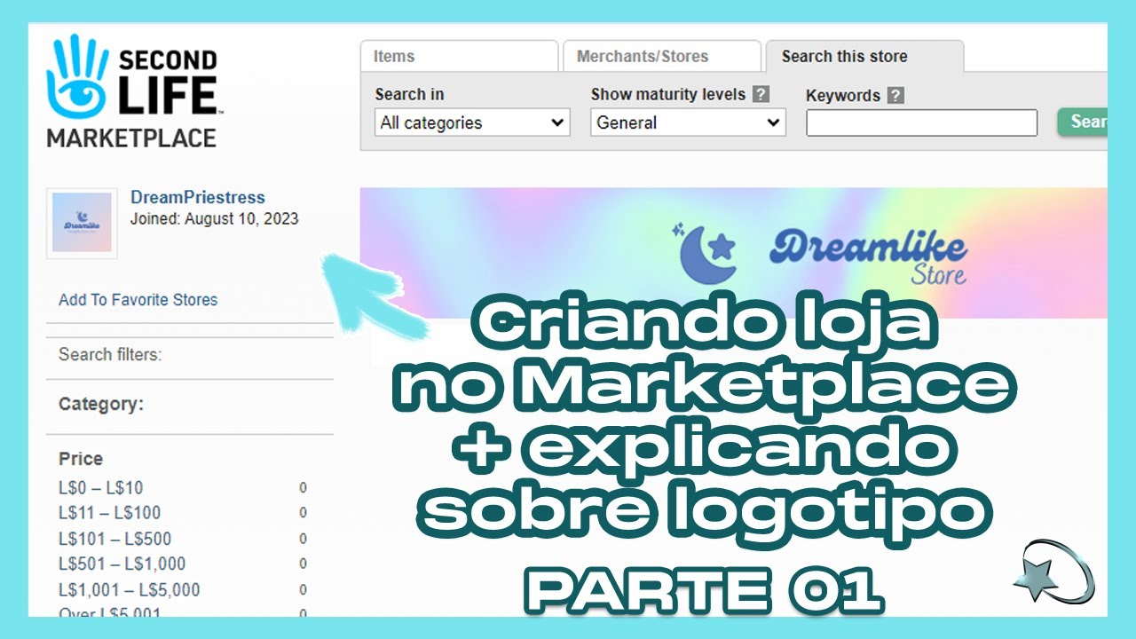 Criando sua loja no Marketplace + Desenvolvendo o Logotipo - PARTE 01 ...