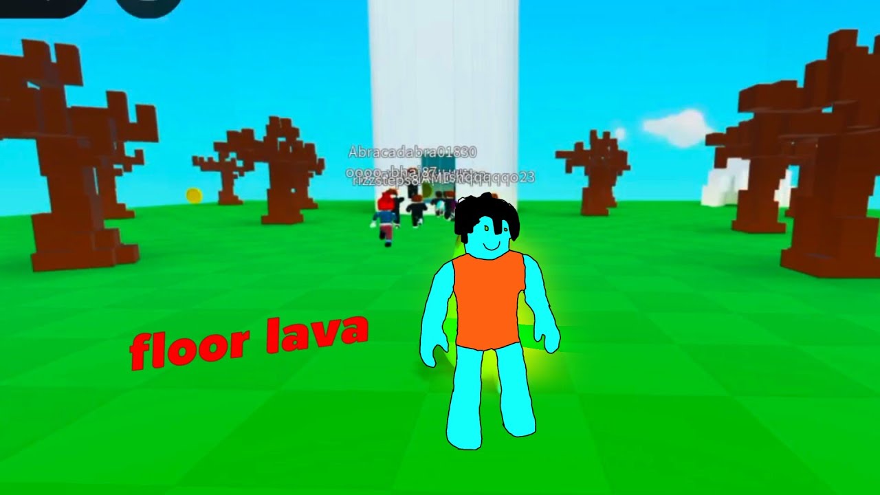 Roblox floor is lava...! - YouTube
