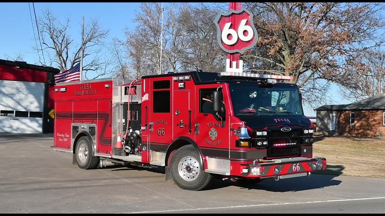 Tulsa Fire Department Engine 66 Responding - YouTube