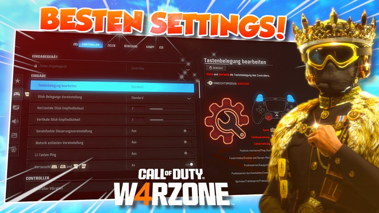 Die BESTEN SETTINGS für WARZONE 4! (BESSERES AIM & MOVEMENT ...