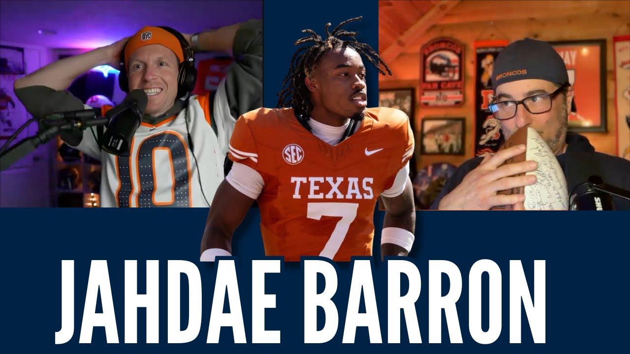 Denver Broncos Fans REACT to Drafting Jahdae Barron - YouTube