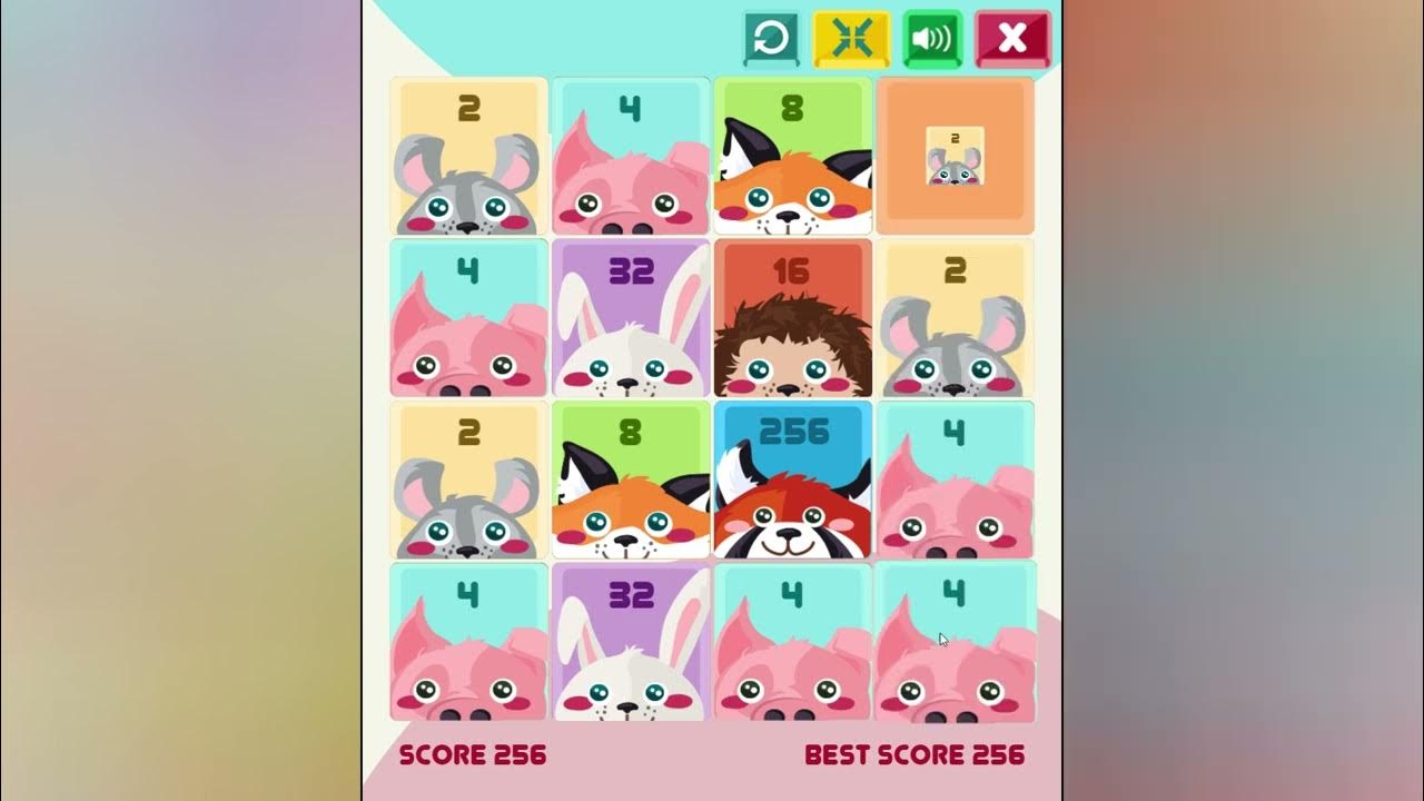 2048 Cuteness Edition - YouTube