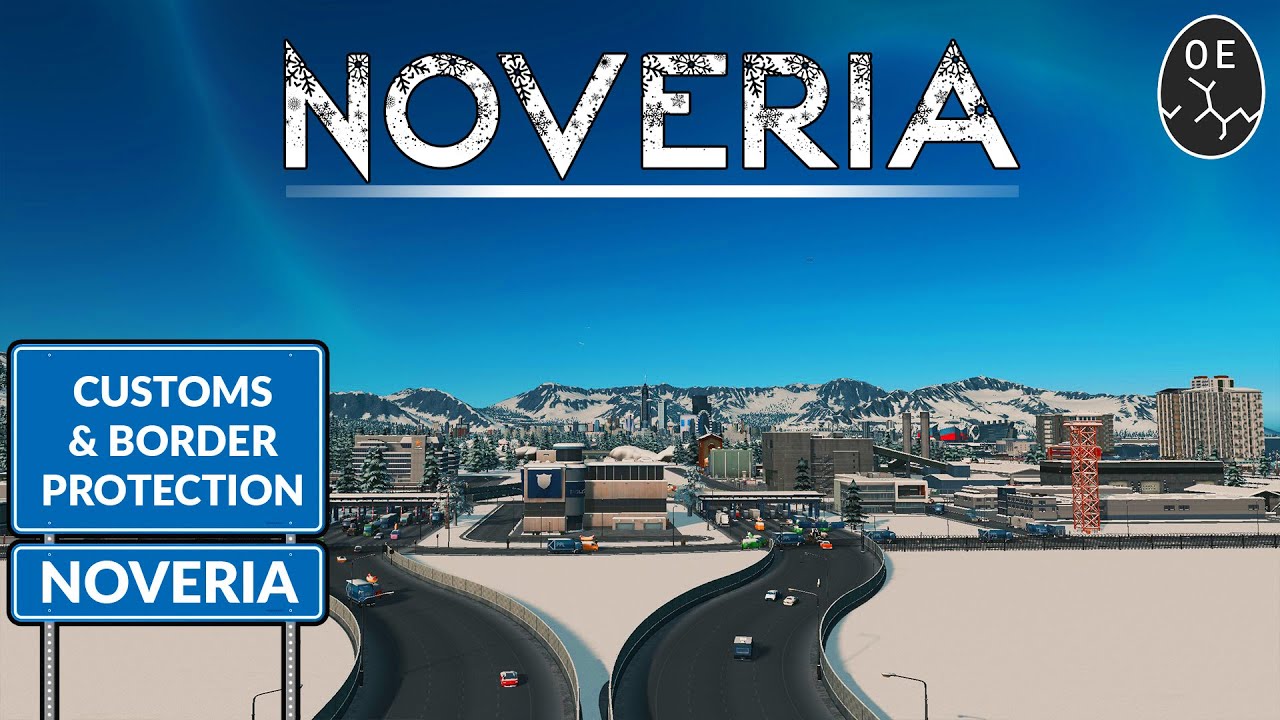 Building A Border Crossing In VANILLA Cities Skylines! | Noveria - YouTube