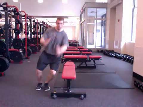 lateral bench hops - YouTube
