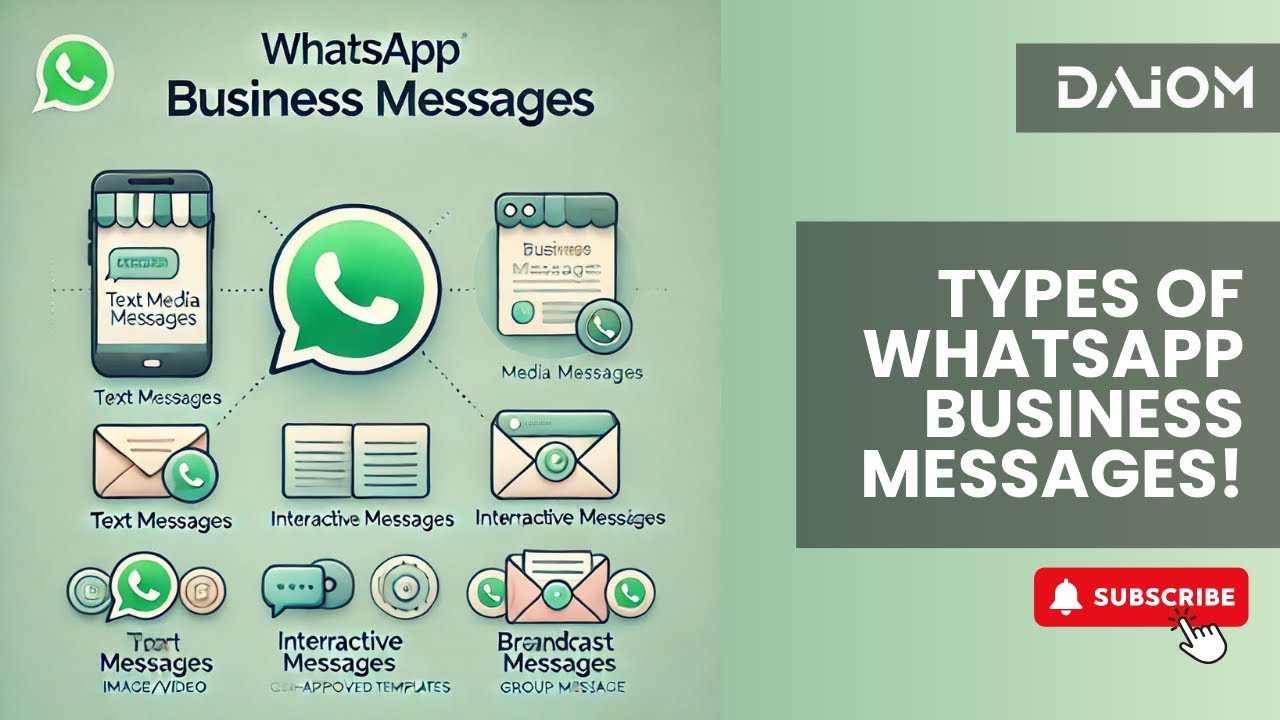 Types of WhatsApp Business Messages! - YouTube