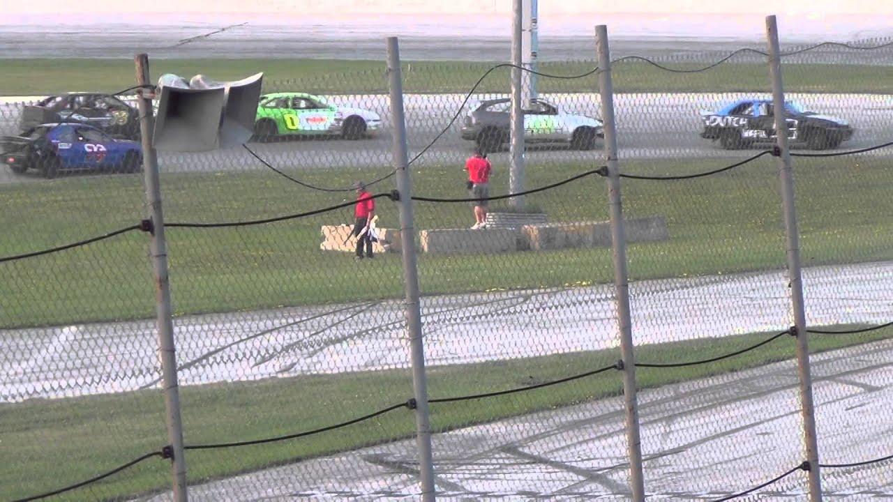 2014 Illiana Motor Speedway Pure Stock Heat #2 8-2-14 - YouTube