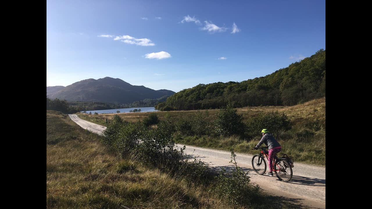 Lochs and Glens Way Cycling Day Trip Loch Katrine Loop - YouTube