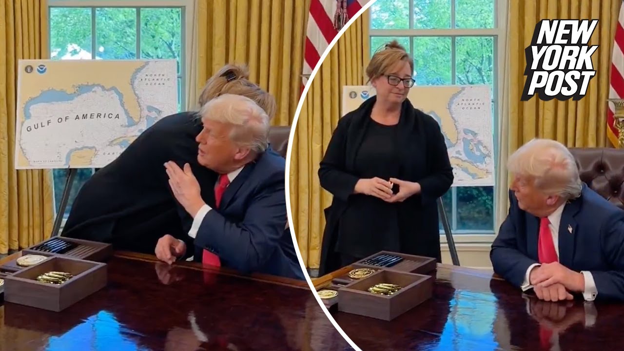 Patty Morin comforted by President Trump - YouTube