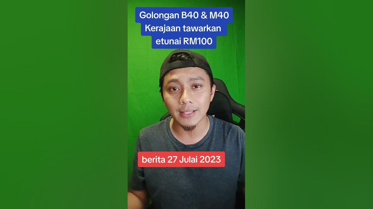 kredit e tunai RM100 bakal diterima B40 & M40 - YouTube
