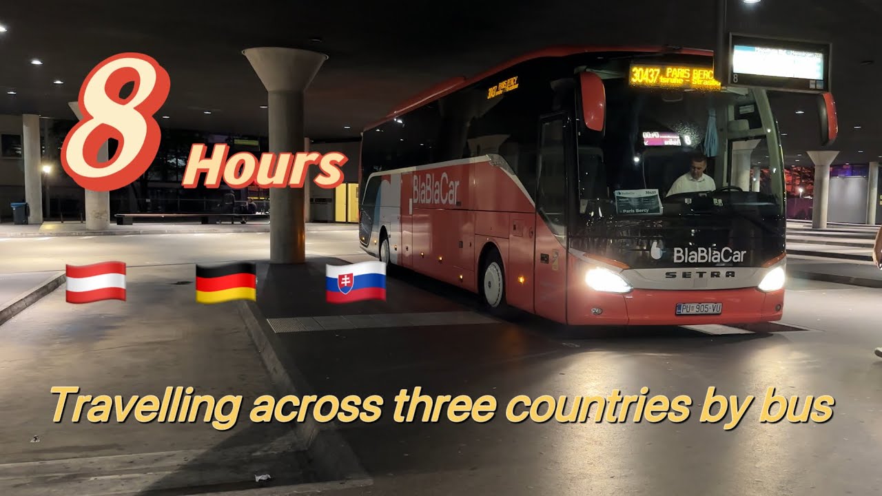 8 hour magical bus journey across three European countries 🇸🇰🇦🇹🇩🇪 ...