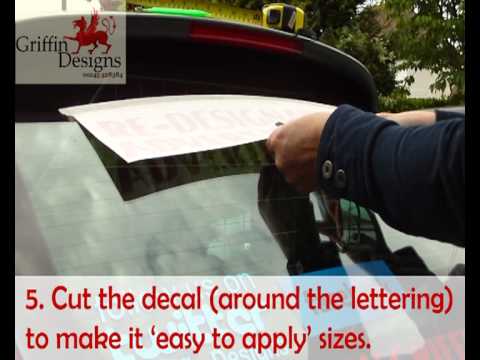 How To Apply Vinyl Lettering - YouTube