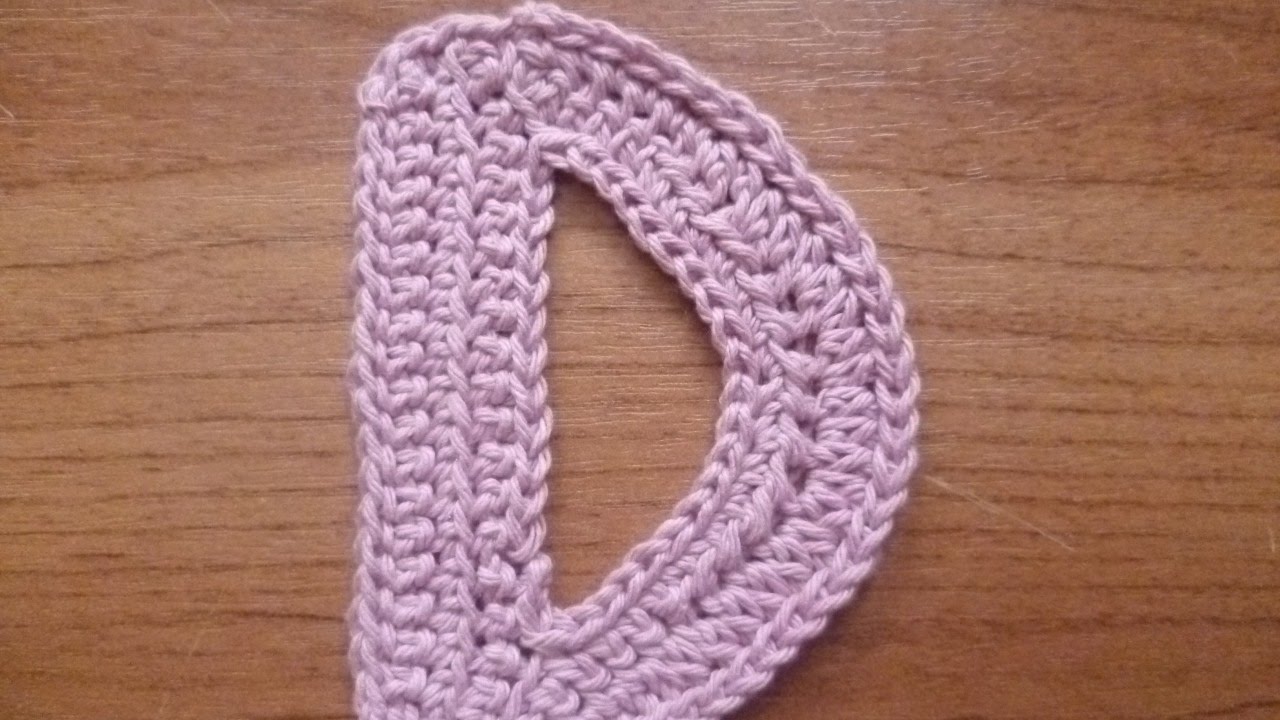 Crochet the Alphabet Letter D - DIY Crafts - Guidecentral - YouTube