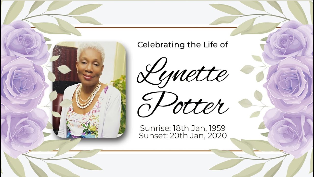 Celebrating the Life of Lynette Potter - YouTube