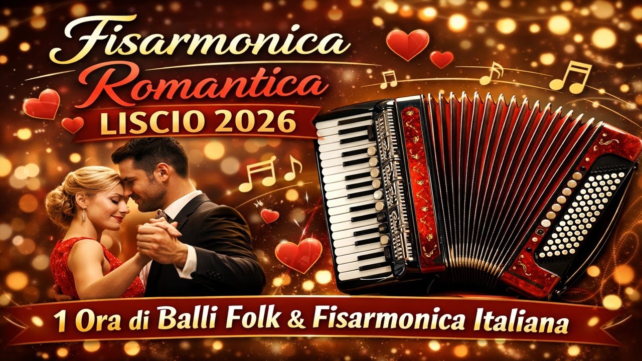 Fisarmonica Romantica | Liscio 2026 | 1 ora Balli Folk & Fisarmonica ...