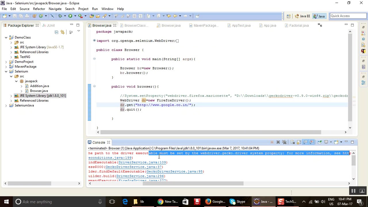 Launch Firefox with gecko driver - YouTube