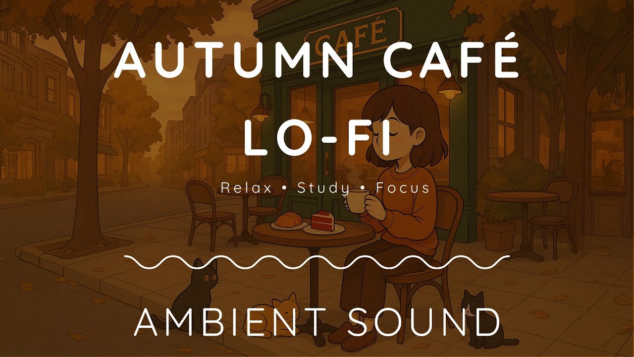 Calm Acoustic & Lo-Fi Mix ☕🍂 Autumn Café Ambience | Cozy Fall Music for ...