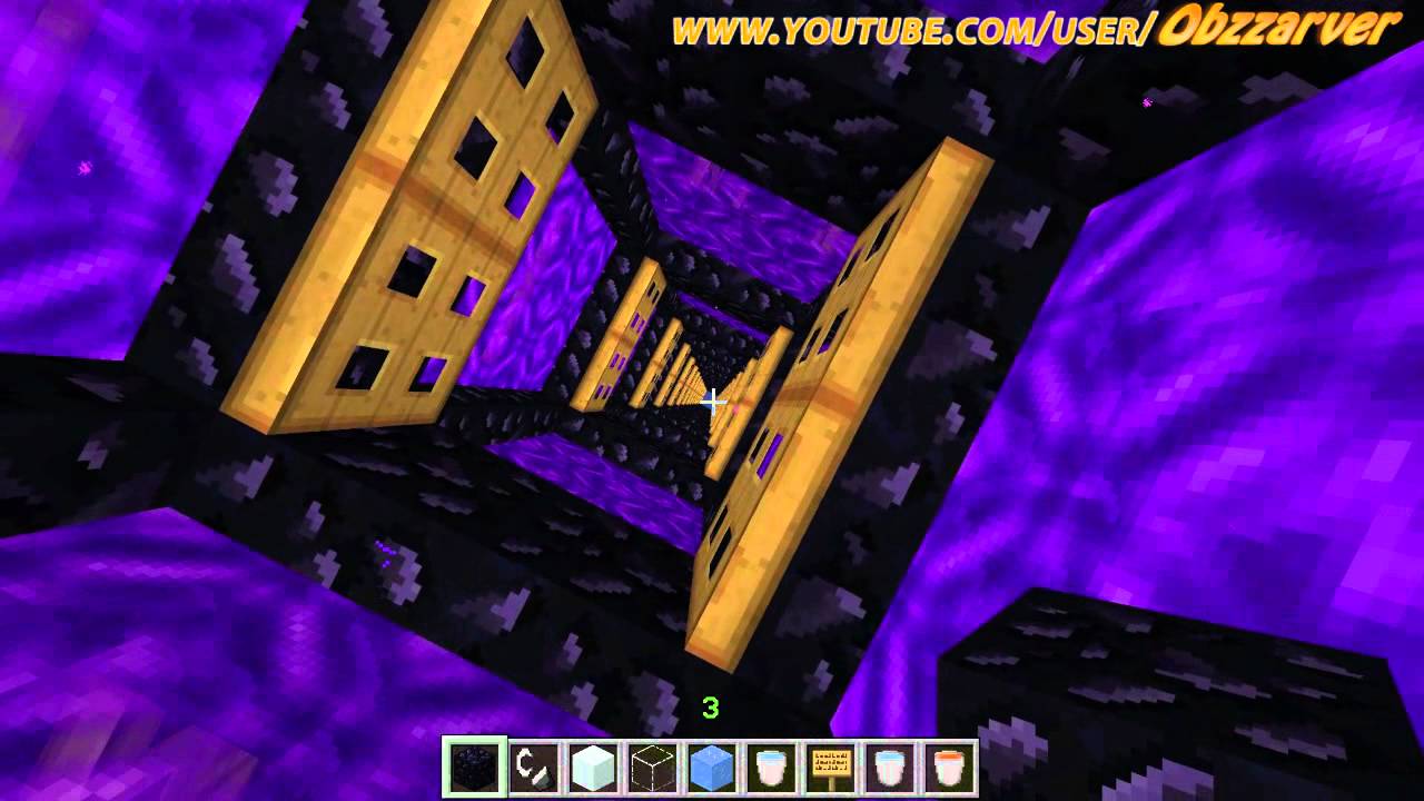 Minecraft - Automatic Overworld Gold Farm - Zombie pigmen portal grid ...