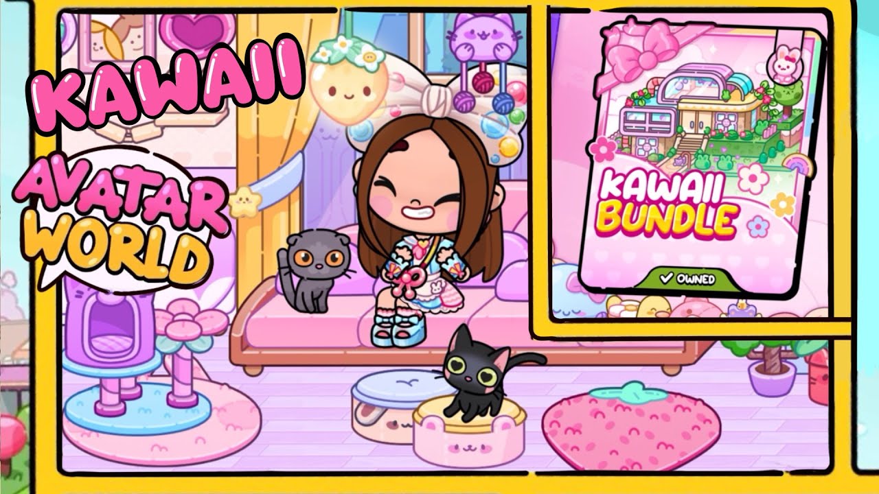 avatar world roleplay| AGGIORNAMENTO KAWAII BUNDLE 🩷 - YouTube
