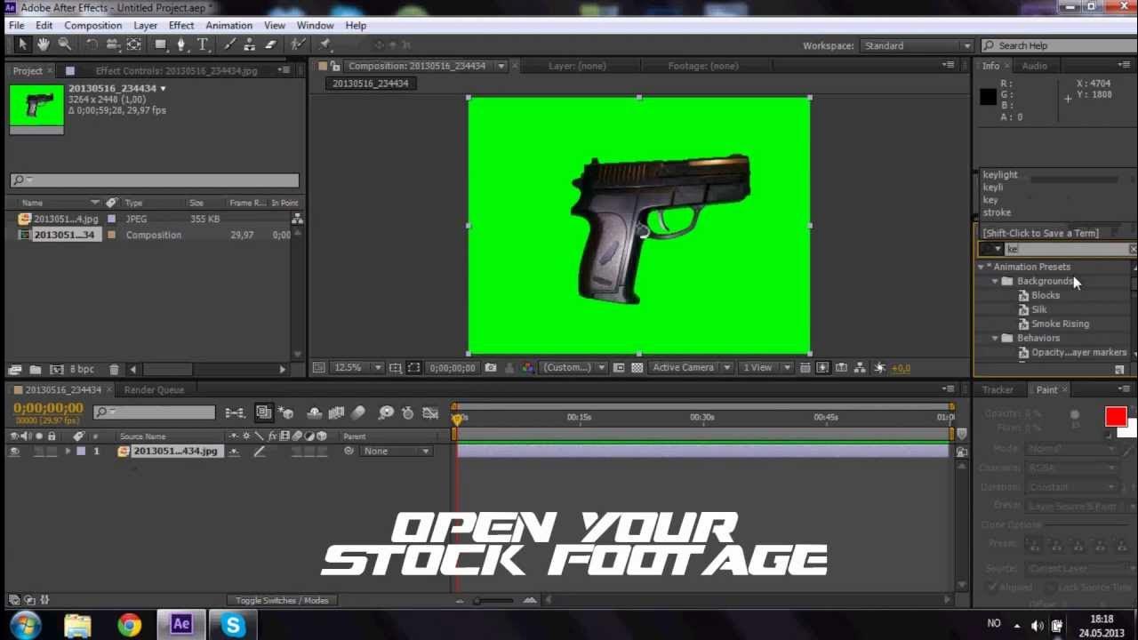 After Effects Keylight Tutorial (green screen) - YouTube