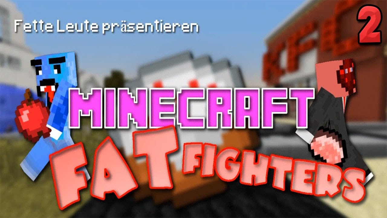 Minecraft: FAT FIGHTERS! - Part 2 - YouTube