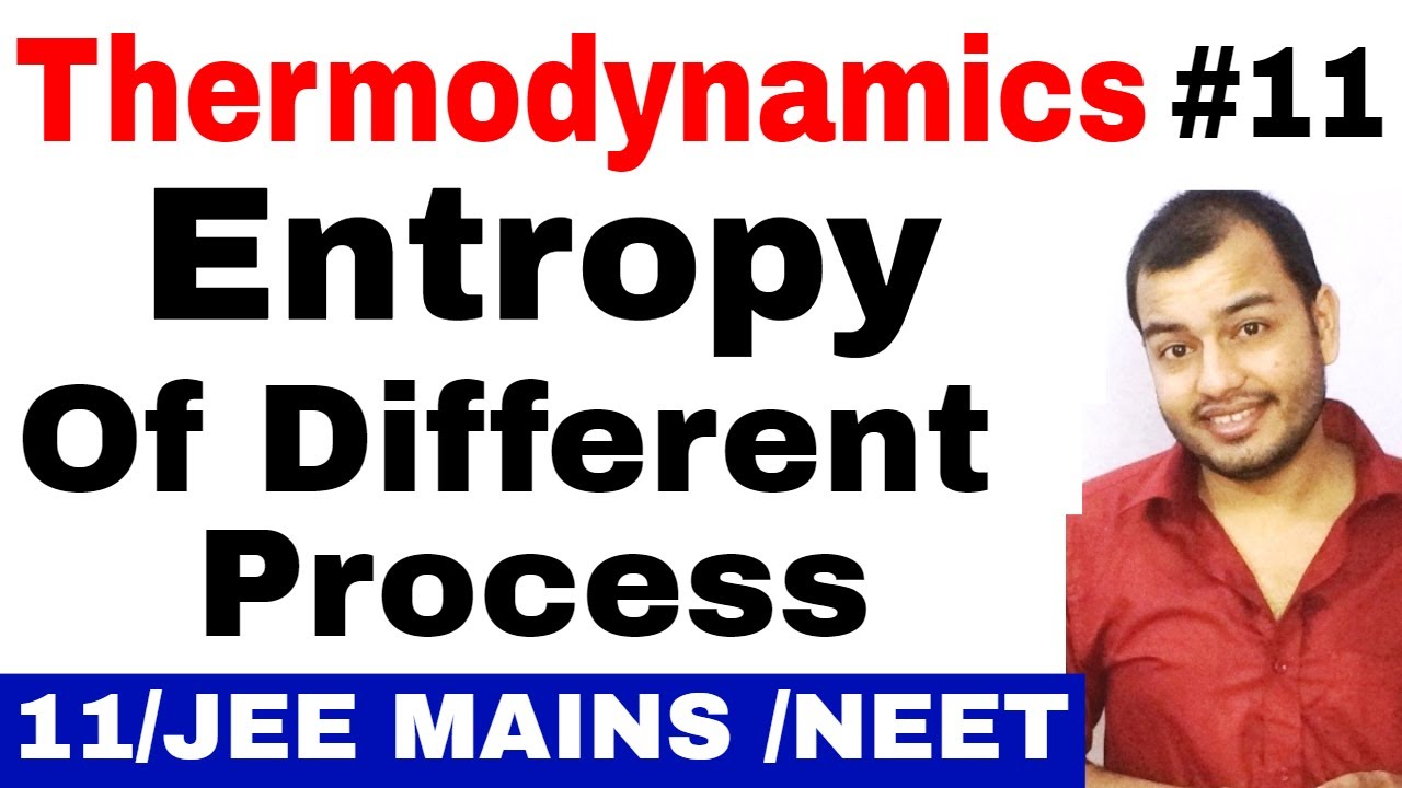 Class 11 Chapter 6 Thermodynamics 11 Entropy Of Different Process