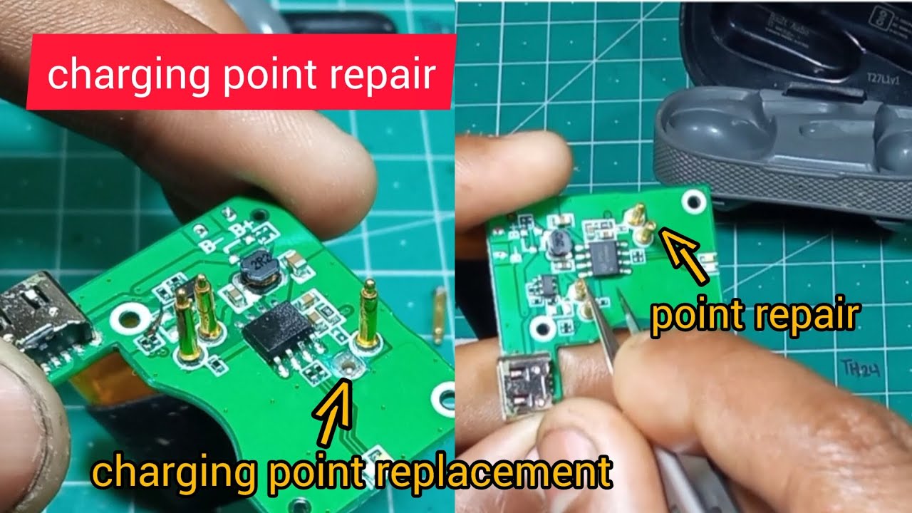 earbuds charging pin repair ।। charging point replacement ।TH24 - YouTube